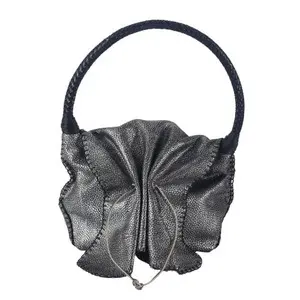 Carlos Falchi Carlos Falchi Leather Shoulder Bag Roman Chrome
