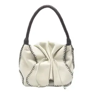 Carlos Falchi Carlos Falchi Leather Shoulder Bag Winter White