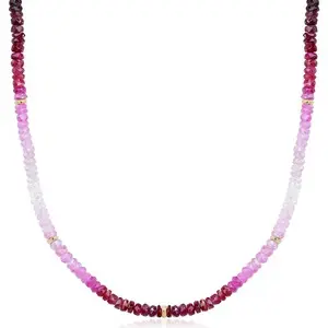 THE LOVERY FINE JEWELRY Ombre Bead Necklace - Ruby