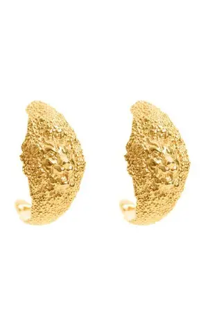 FREYA ROSE Lion Hoop Earrings - Gold