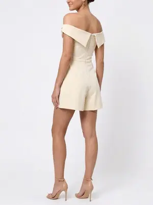 Rachel Rachel Roy Franki Off-the-shoulder Romper - Creme