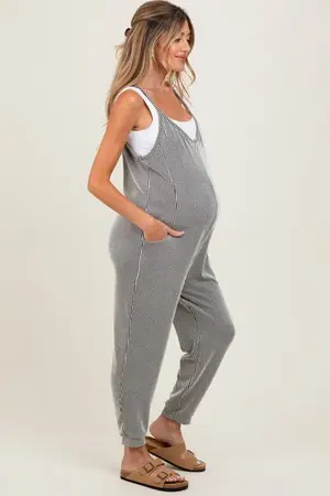 PINKBLUSH Ribbed Sleeveless Jumpsuit