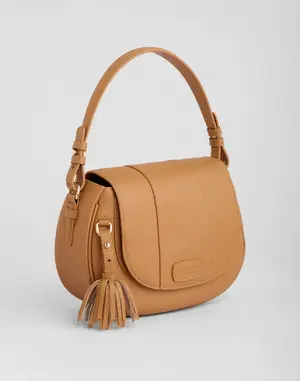 POM POM LONDON Wilmington Crossbody Bag - Maple
