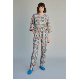 Ace & Jig Bailey Barrel Pant - Scribble