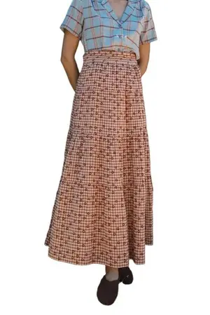 Ace & Jig Mojave Tiered Maxi Skirt - Sandbox