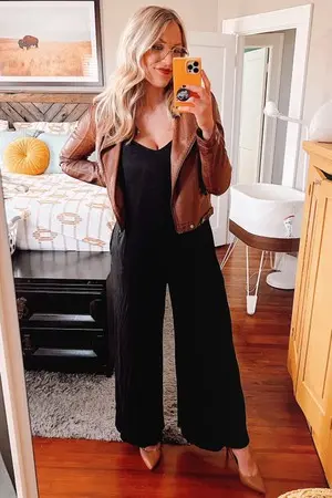 PINKBLUSH Cross Back Wide Leg Jumpsuit