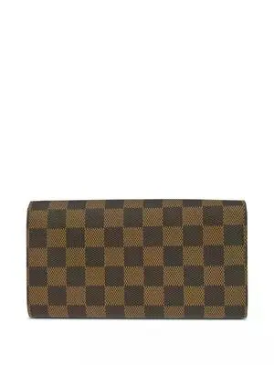 LOUIS VUITTON 2007 Sarah Damier Ebène Wallet - Brown