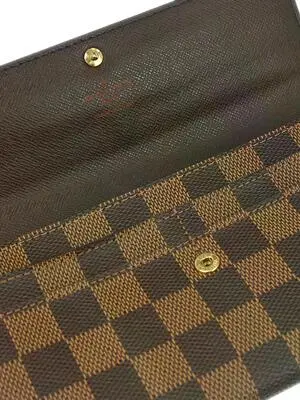 LOUIS VUITTON 2007 Sarah Damier Ebène Wallet - Brown