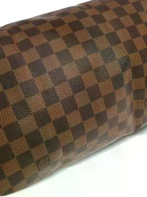 LOUIS VUITTON 2012 Damier Ebene Speedy 30 Tote - Brown