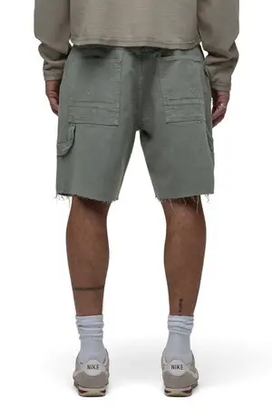 Hudson Jeans Cotton Herringbone Carpenter Shorts