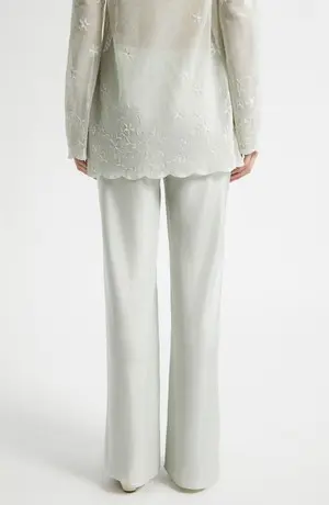 Posse Cove Wide Leg Silk Pants