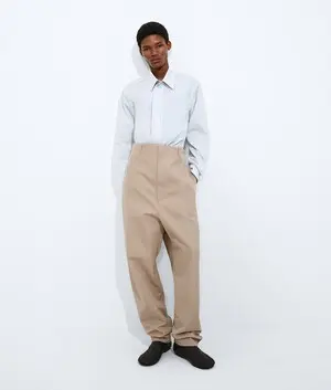 Bottega Veneta Striped Cotton Poplin Shirt