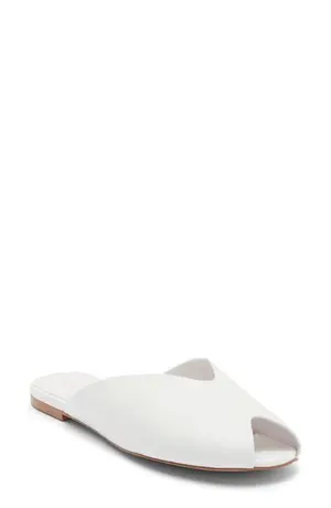 Jeffrey Campbell Indwell Peep Toe Slide Sandal - White