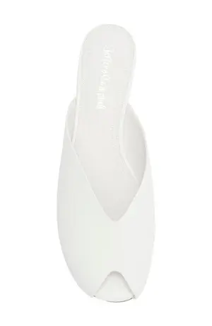 Jeffrey Campbell Indwell Peep Toe Slide Sandal - White