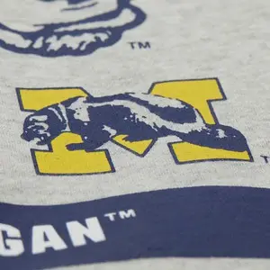 Mitchell & Ness Michigan Wolverines All Over Print Sweatshirt