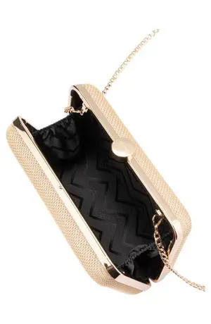 OLGA BERG Mesh Frame Clutch