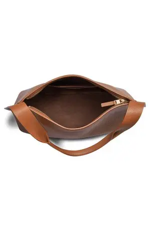 Shinola Medium Leather Derby Shoulder Bag - Tan