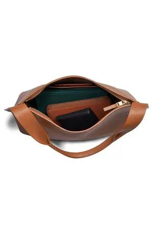 Shinola Medium Leather Derby Shoulder Bag - Tan