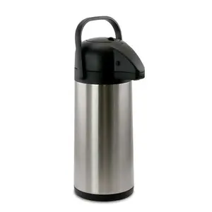 MEGACHEF 3.17 Quart Stainless Steel Airpot Hot Water Dispenser For Coffee And Tea - Silver