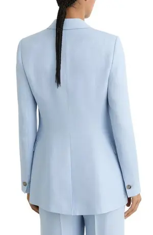 REISS Magda Double Breasted Blazer - Blue