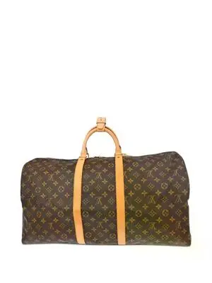 LOUIS VUITTON 1997 55 Keepall Travel Handbag - Brown