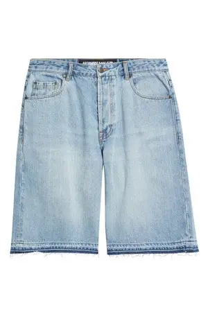 BILLIONAIRE BOYS CLUB Lunar Raw Hem Denim Shorts