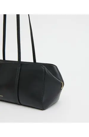 MANSUR GAVRIEL Filo Leather Shoulder Bag - Black