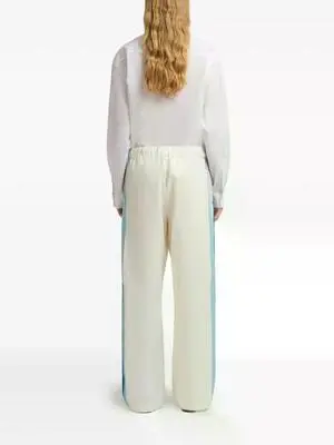 Marni Gabardine Track Pants With Textured Stripes