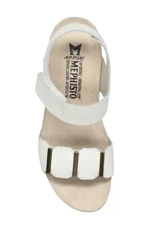 Mephisto Leonore Ankle Strap Sandal - White