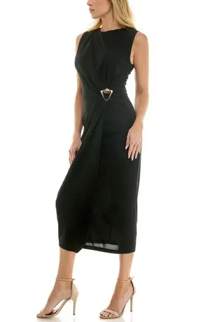 SOCIALITE Hardware Waist Midi Dress