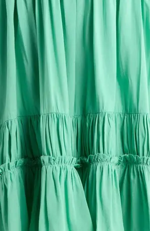 Elan Ruffle Cover-up Sundress - Jade