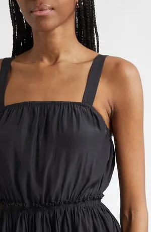 Ramy Brook Giorgia Square Neck Top - Black