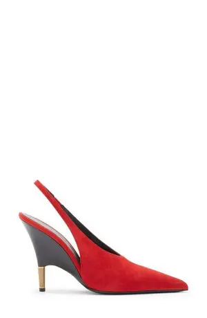 Khaite Bella Slingback Pump - Lipstick
