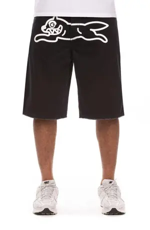 ICECREAM Fenton 5-pocket Cotton Twill Shorts - Black