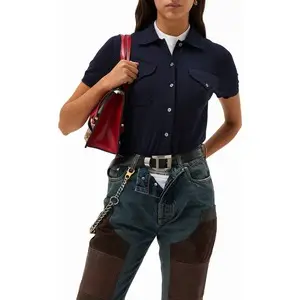 Versace Spread Collar Tops