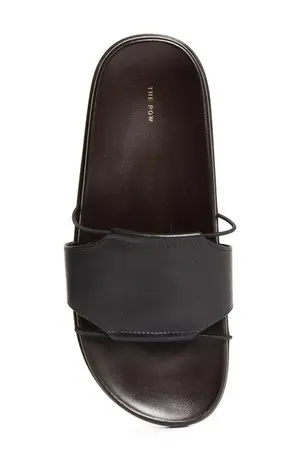 THE ROW Vivienne Slide Sandal - Black