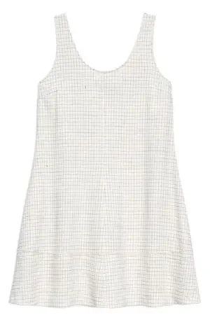 Theory Linen-blend Mini Shift Dress