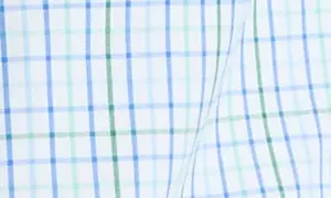 UNTUCKIT Plaid Cottontek Performance Button-up Shirt - Blue