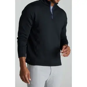 UNTUCKIT Mazzano Performance Quarter Zip - Black
