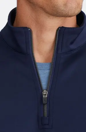 UNTUCKIT Mazzano Performance Quarter Zip - Navy