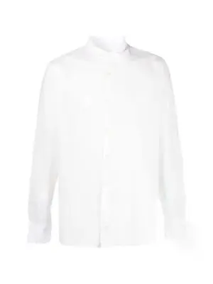DEPERLU Leon Button-up Linen Shirt - White