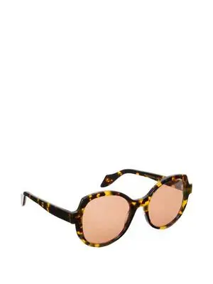 Pinko Round Frame Sunglasses With Tortoiseshell Effect