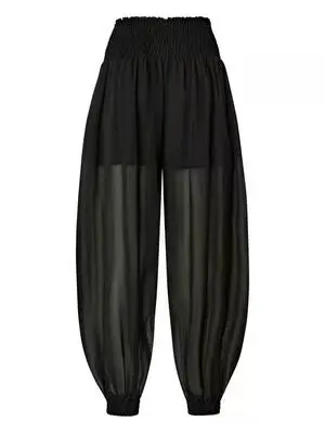 Pinko Shirred Voile Crepe Trousers