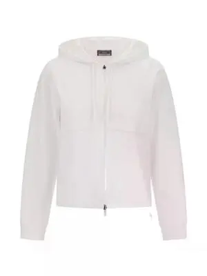 Herno Zip-up Hoodie With Drawstring Hood