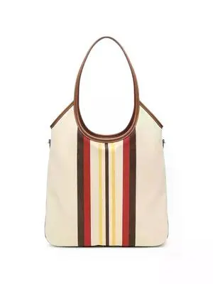 Miu Miu Striped-pattern Tote Bag
