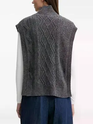 A.p.c. Cable-knit Funnel-neck Gilet