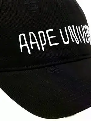 AAPE BY *A BATHING APE Embroidered Baseball Cap - Black