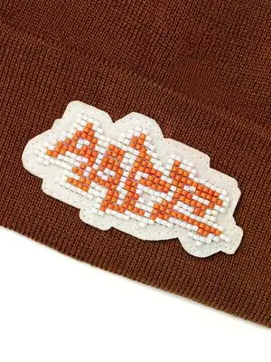 AAPE BY *A BATHING APE Logo-patch Beanie - Brown