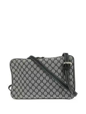 Celine 2003 Macadam Canvas Shoulder Bag - Grey
