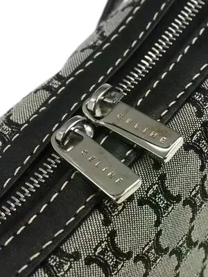 Celine 2003 Macadam Canvas Shoulder Bag - Grey